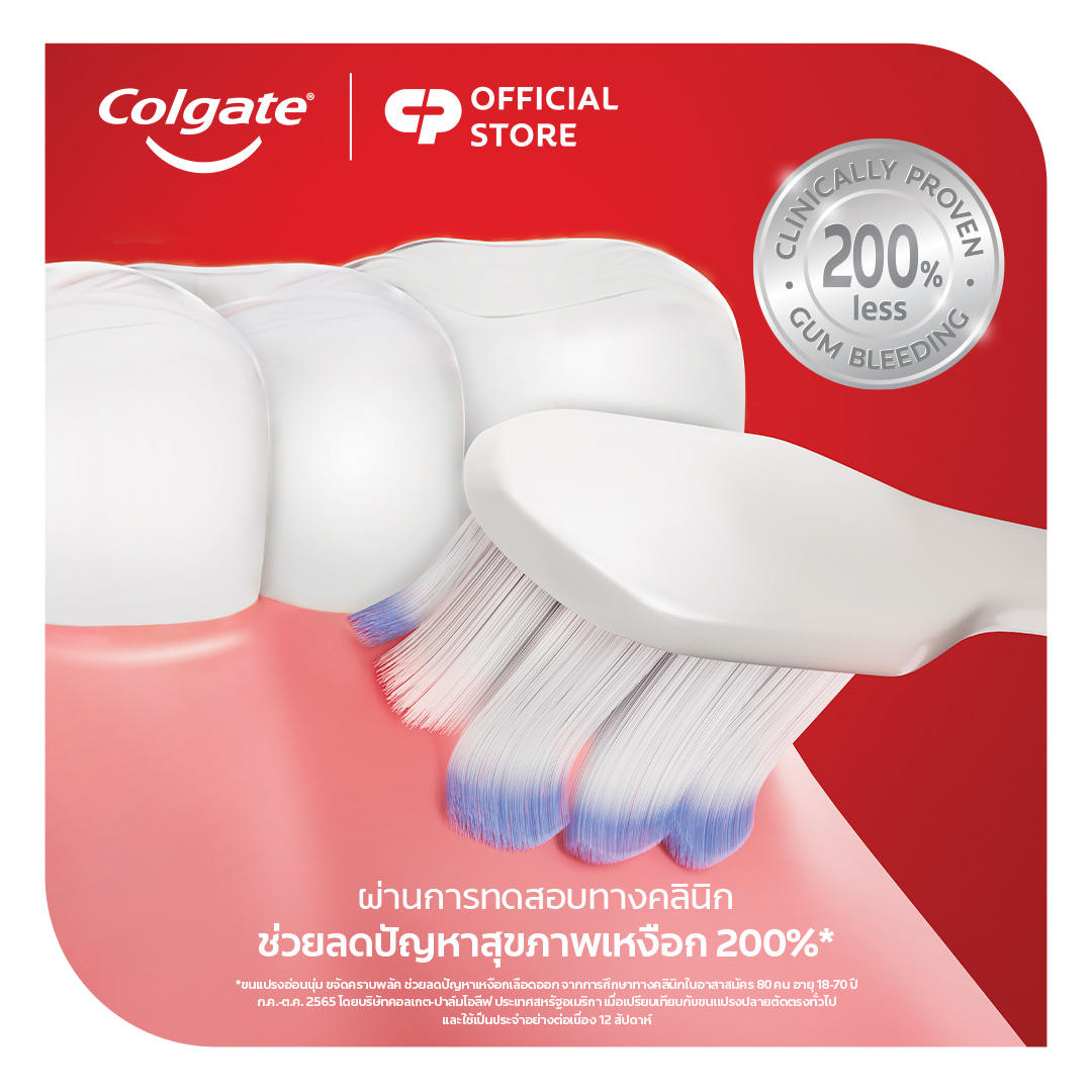 มี 3 แพ็คให้เลือก แปรงสีฟัน คอลเกต เจนเทิล กัมเอ็กซ์เปิร์ต Colgate ...