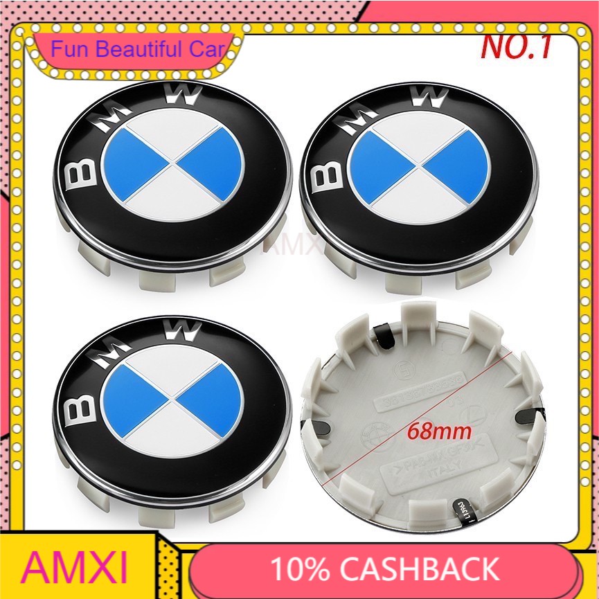 AMD 68mm 56mm BMW Rim Center Hub Caps for All Models with BMW Wheels ...