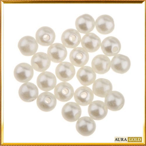 ถูก ดี????ลูกปัดไข่มุกเทียมขนาด 8 มม.มุกราคาถูก/1แพค/รหัสAG4124/บรรจุ ...