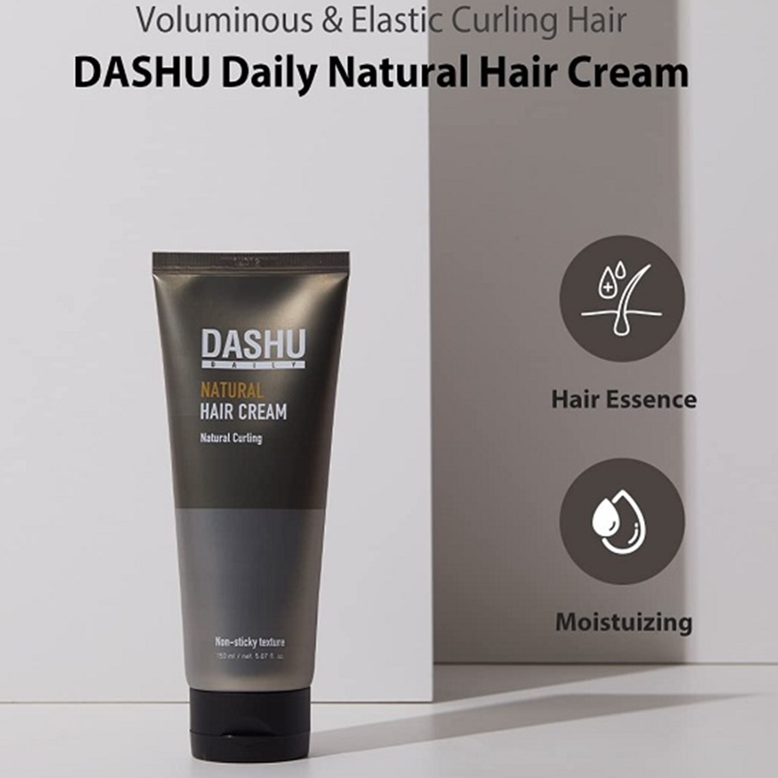 DASHU Natural Hair Cream 150ml ผลิตภัณฑ์จัดแต่งทรงผมสำหรับผู้ชายสูตร ...