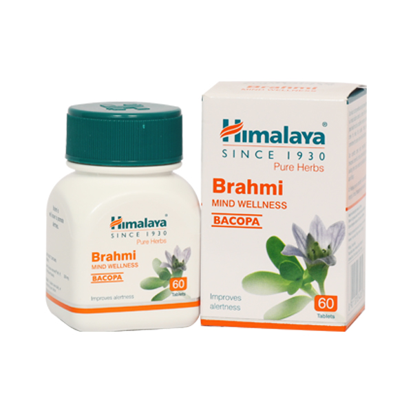 Himalaya Wellness Pure Herbs Brahmi 60 Tablets - PEACOCK FEATHER - ThaiPick