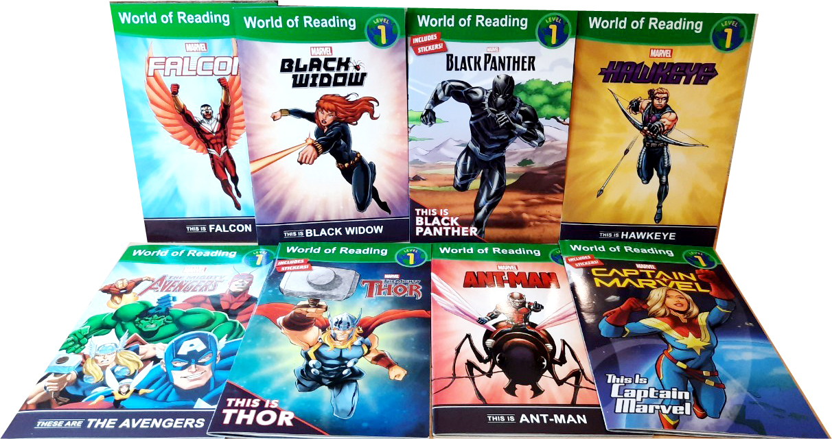 (In Stock) พร้อมส่ง ชุดหนังสือเด็กภาษาอังกฤษ World of reading Marvel ...