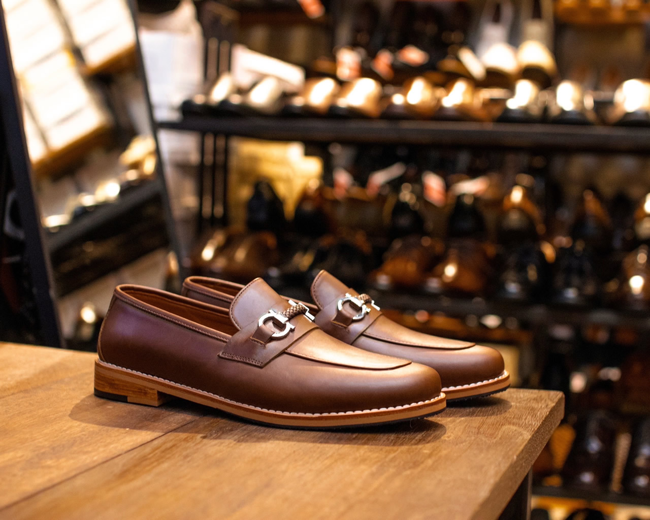 [J05] Shoesshi รองเท้าหนังแท้ Penny Loafer รองเท้าผู้ชาย ทรงคลาสสิค ...