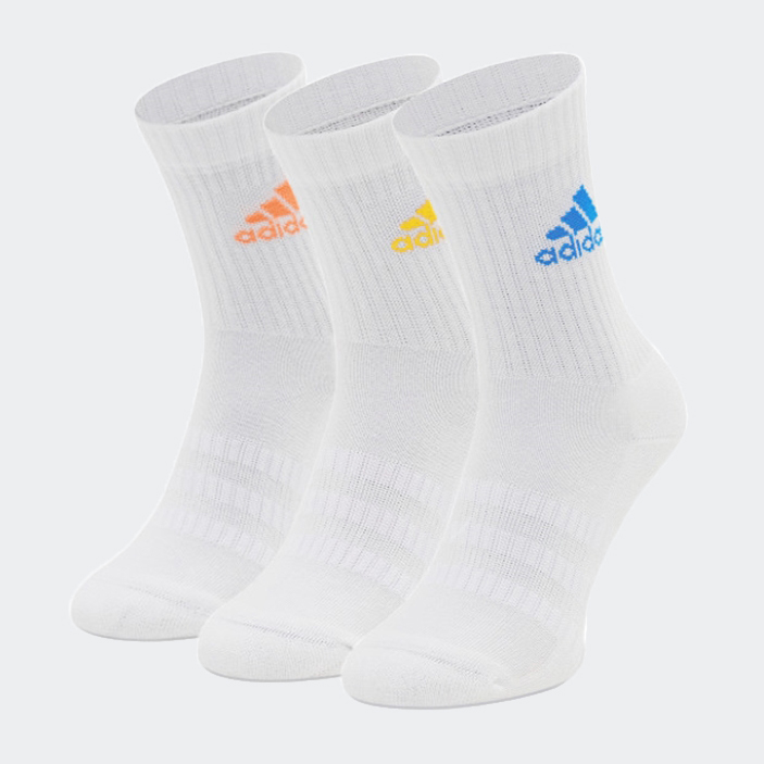 adidas ORIGINALS Crew Socks 3 Pairs Unisex Black S21490 - adidas - ThaiPick