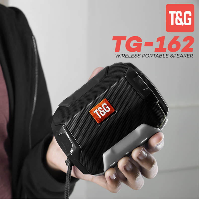 NEW Bluetooth speaker T&G TG162 มีไฟ LED ปรับไฟได้ รองรับ FM/USB ...