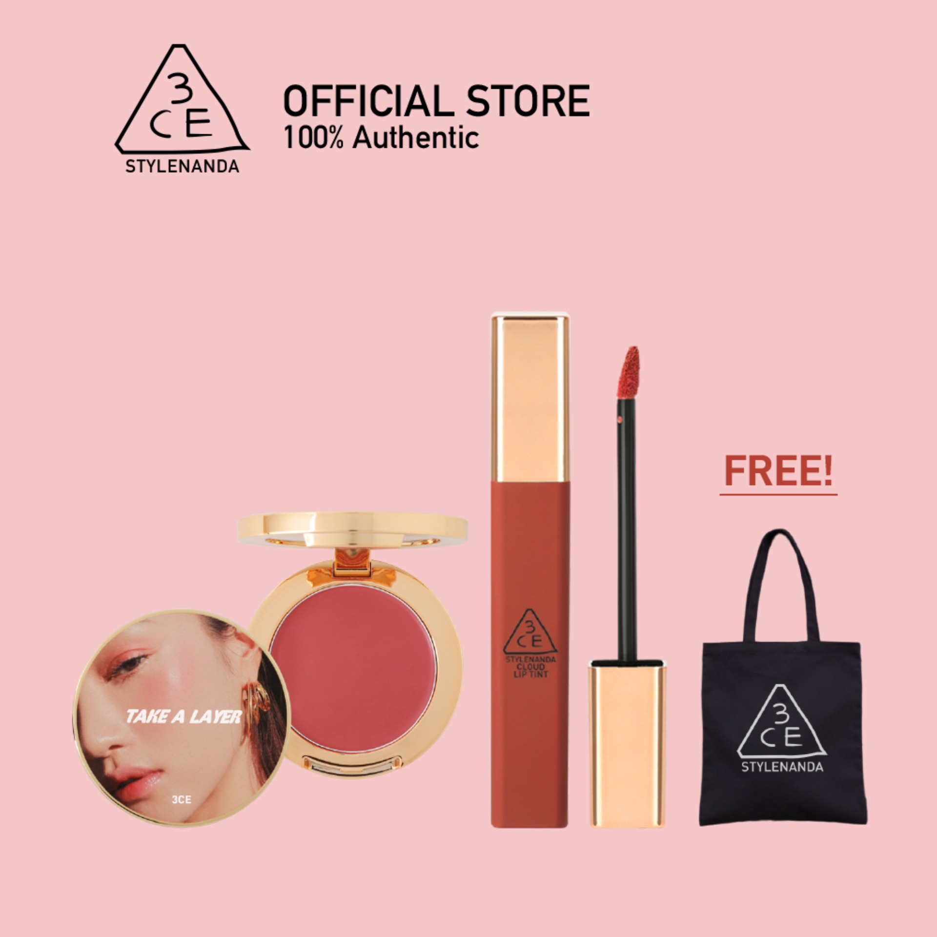 3CE SUMMER PINK SET ทรีซีอี ซัมเมอร์ คิท เซ็ท เครื่องสำอาง บลัชออน เวล ...