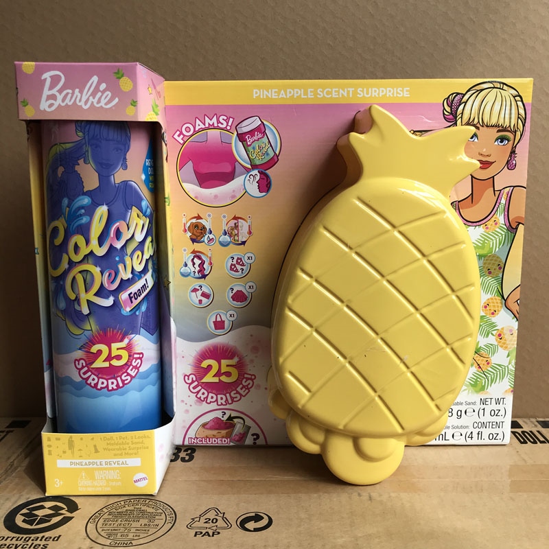 Barbie surprise become color-blind box of super bubbles combination ...