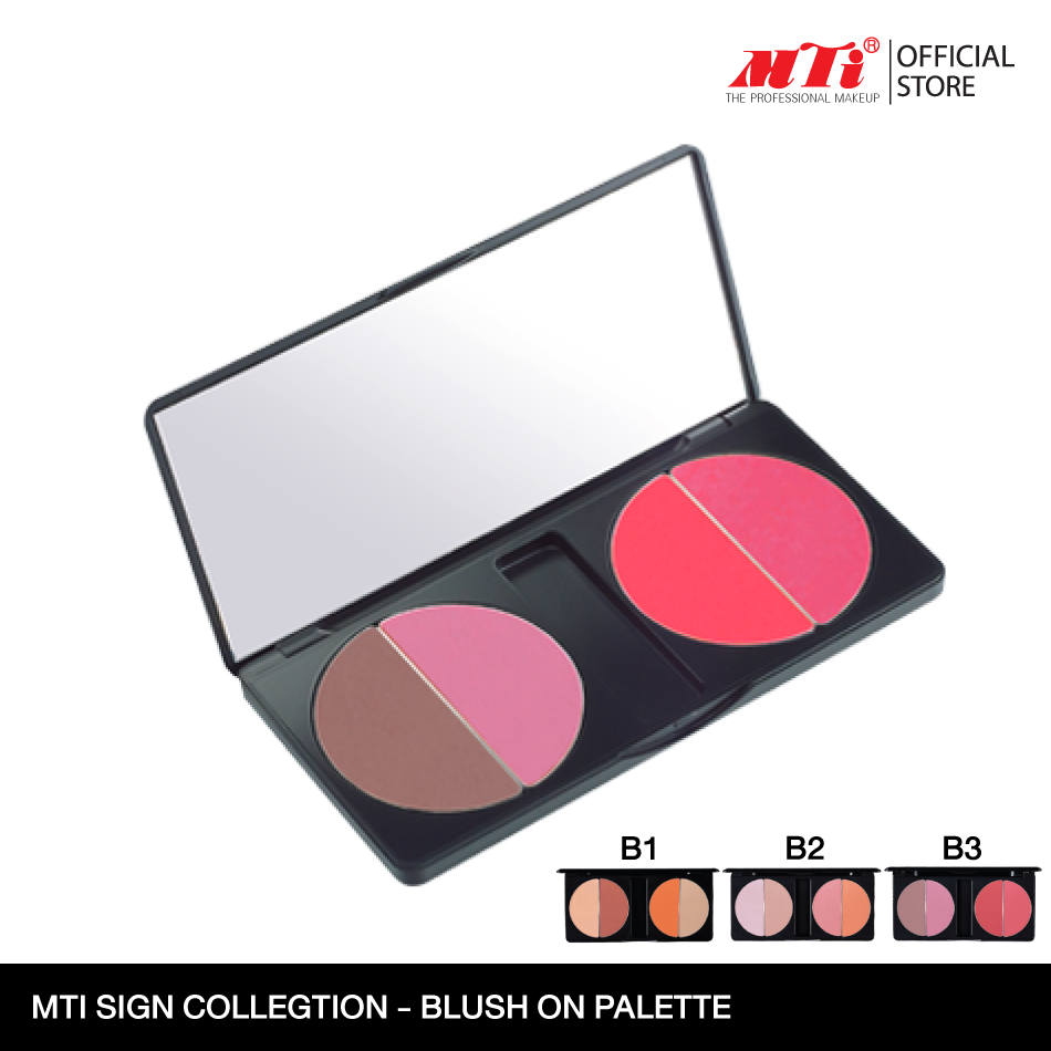 MTI Sign Collection BLUSH ON PALETTE เอ็มทีไอ ซายน์ คอลเล็คชั่น บลัชออนพาเลทท์ | Lazada.co.th