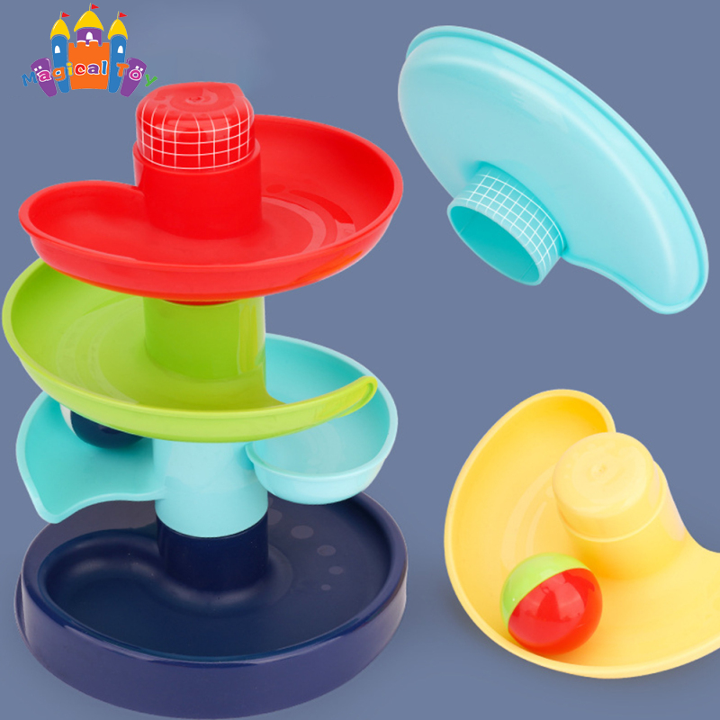 MG【ready stock】Rolling Slide Ball Set Children Fun Toy Assembly Toys ...