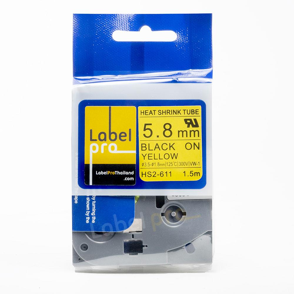 เทปมาร์คสายไฟ ท่อหดความร้อน เทียบเท่า Label Pro สำหรับ Brother TZE-HS ...