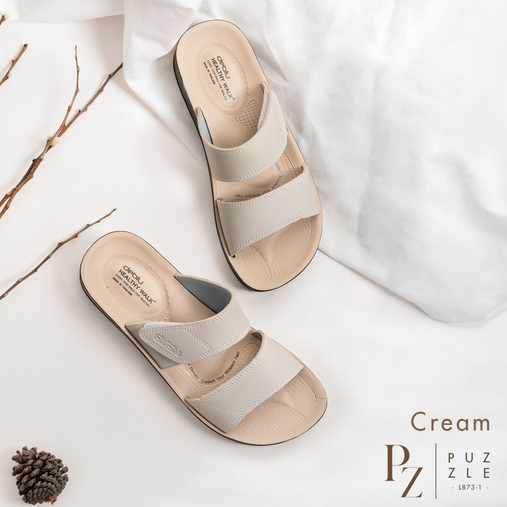 L873-1 รองเท้าแตะ หญิง แบบสวม แบบหนีบ deblu เดอบลู นุ่มนิ่ม เพื่อสุขภาพ น้ำหนักเบา ของแท้ 100% ...