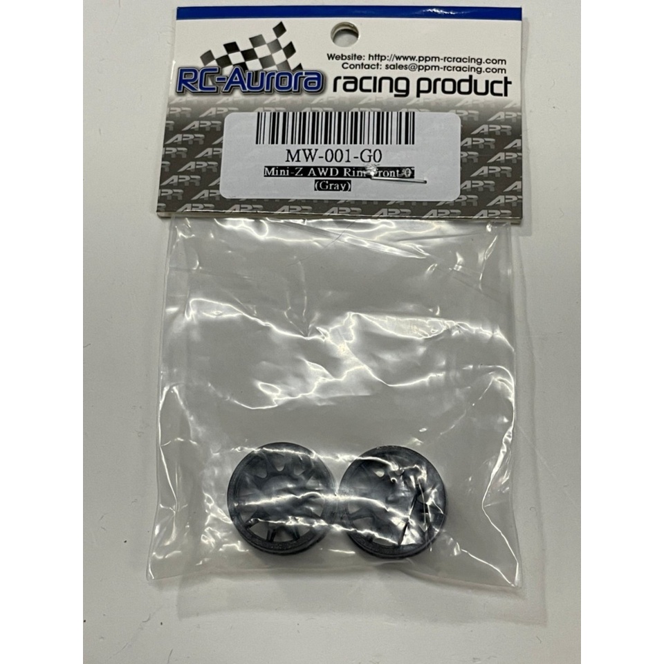 RC Aurora MW-001-G Mini-Z AWD Rim Front 0°, 1°, 3°(Gray) - RC BANNOK ...