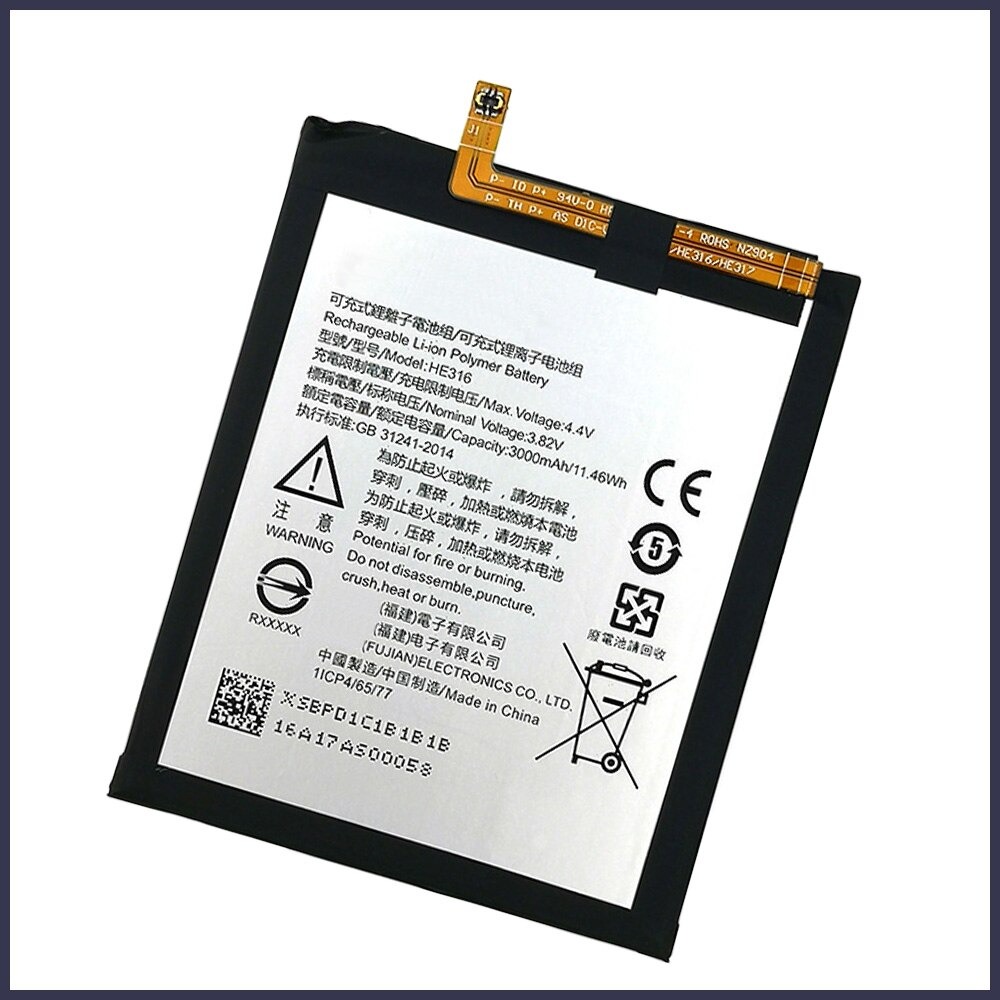 แบตเตอรี่ Nokia 6 N6 TA-1000 TA-1003 TA-1021 HE316 3000MAh - PK BATTERY ...