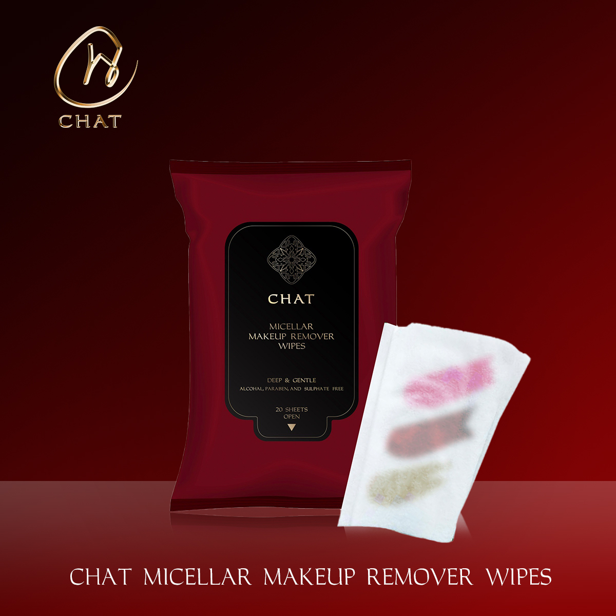 ฉัตร ไมเซลล่า เมคอัพ รีมูพเวอร์ ไวป์ CHAT Micellar Makeup Remover Wipes ...