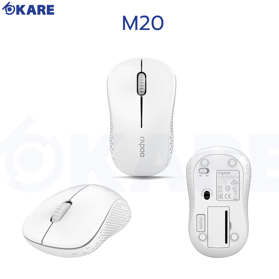 Rapoo รุ่น M20 Wireless Optical Mouse 2.4GHz (MSM20) | Lazada.co.th