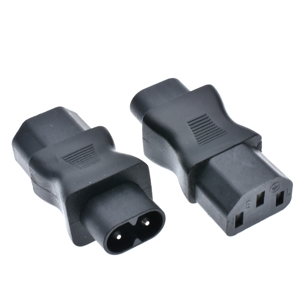 [ในสต็อก] [COD]Right Angle IEC 320 C14 3 Pin Male to C13 Female PDU PSU ...