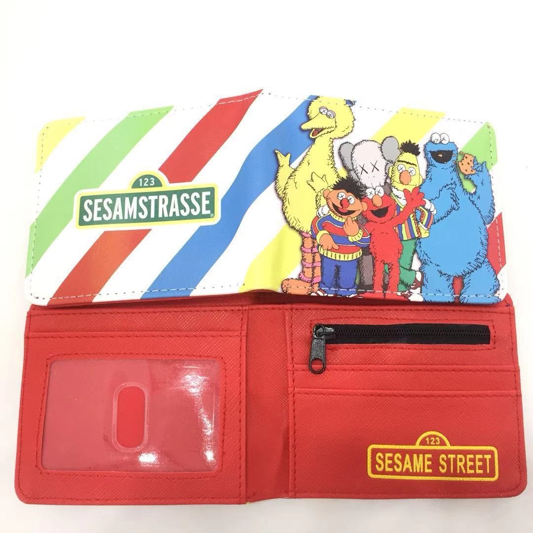 SesaMe street KAWS wallet brief paragraph han edition aniMated cartoon ...