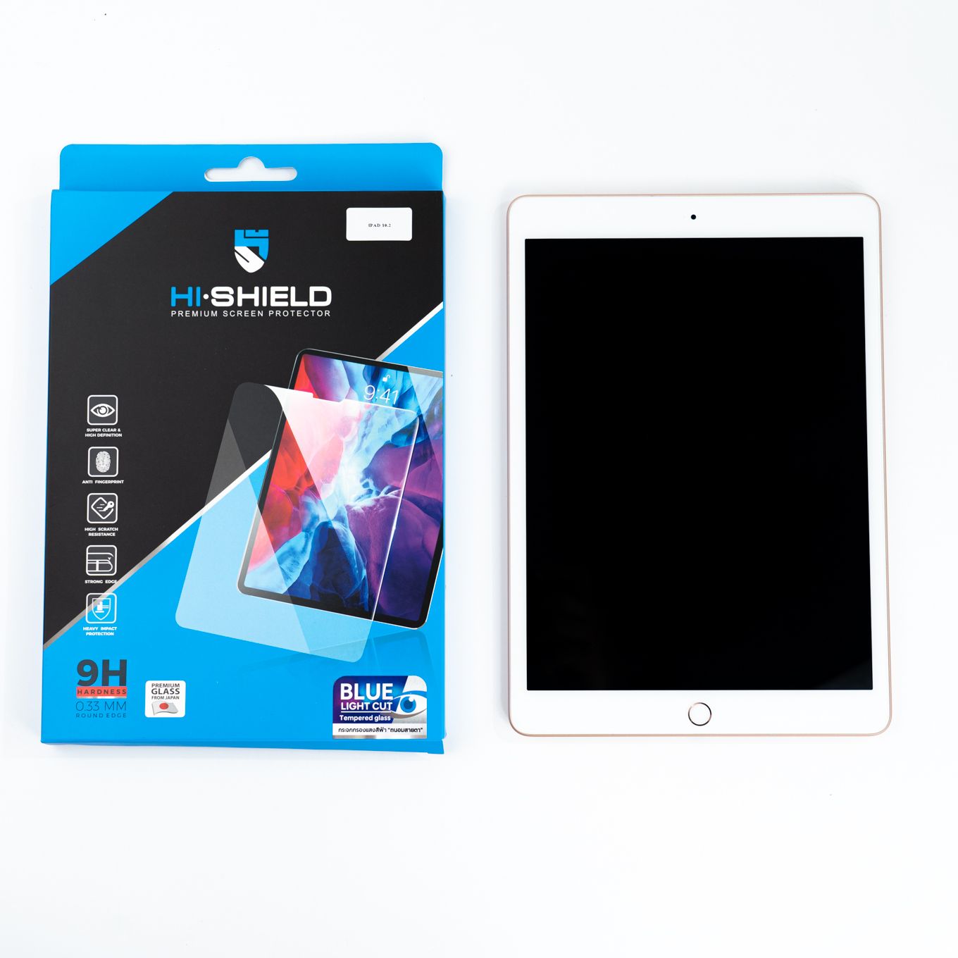 ฟิล์ม iPadHI-SHIELD ฟิล์มกระจก iPad Glass Blue Light cut iPad Pro iPad ...