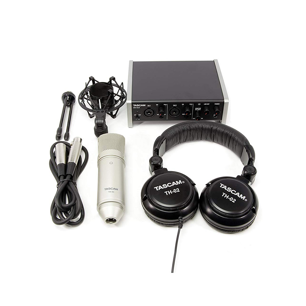 Tascam US 2x2 TP ชุดบันทึกเสียง อุปกรณ์บันทึกเสียง live gaming streaming podcast youtuber ...