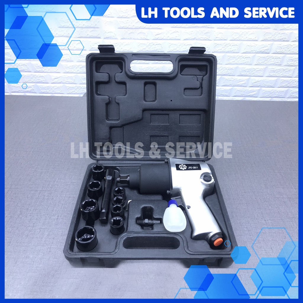 บล็อกลม 4 หุน(1/2") บล็อก แรงบิด 680N.m รุ่น JYC-2811 บล๊อกลม ชุดบล็อก ...