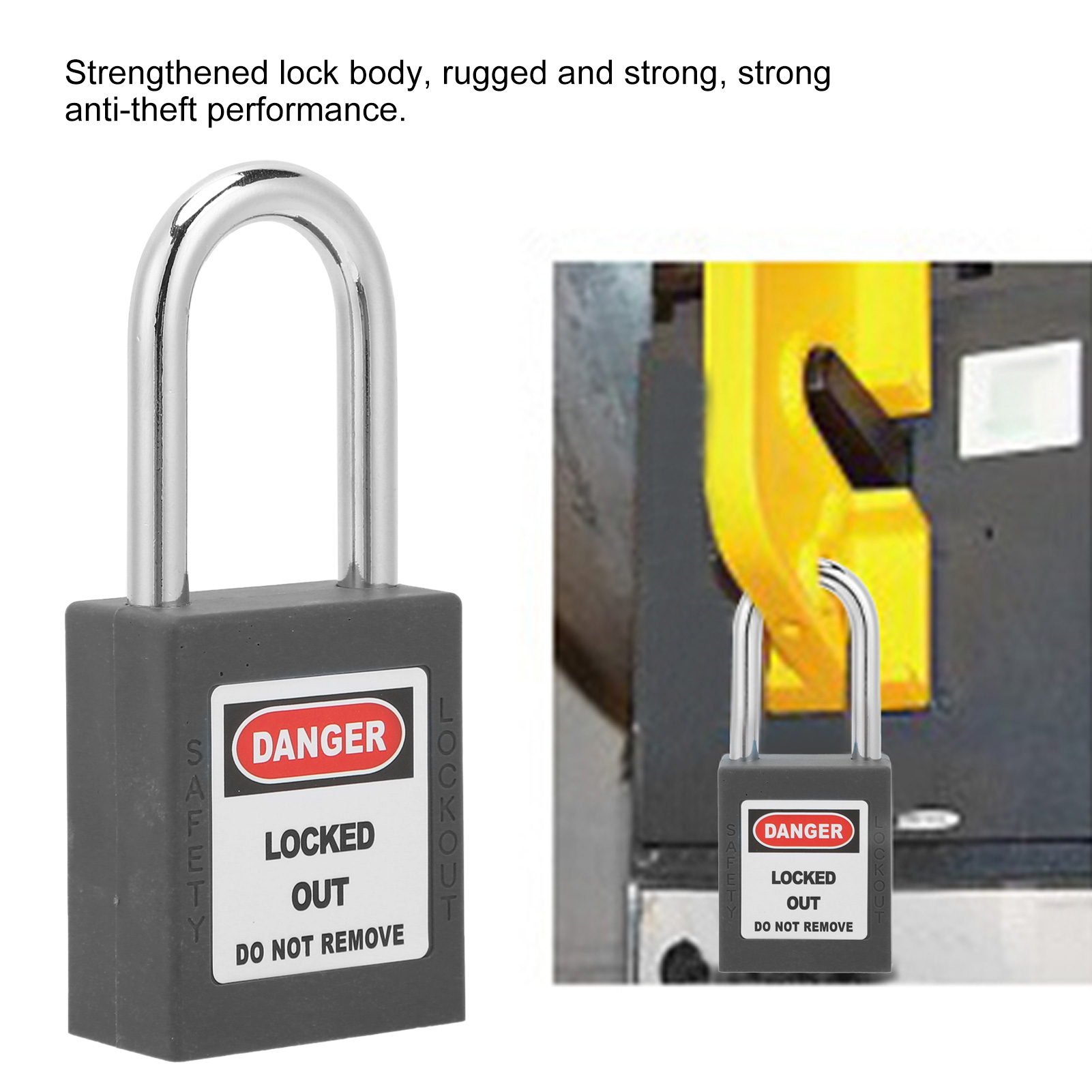 10 ชุด 1.5in Safety Padlocks Steel Beam Insulated Anti-Corrosion Lock ...