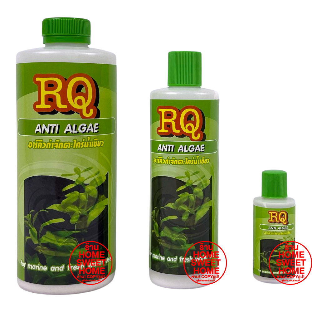 ค่าส่งถูก RQ ANTI ALGAE น้ำยากำจัดตะไคร่ตู้ปลาและบ่อปลา แก้ปัญหาน้ำ ...