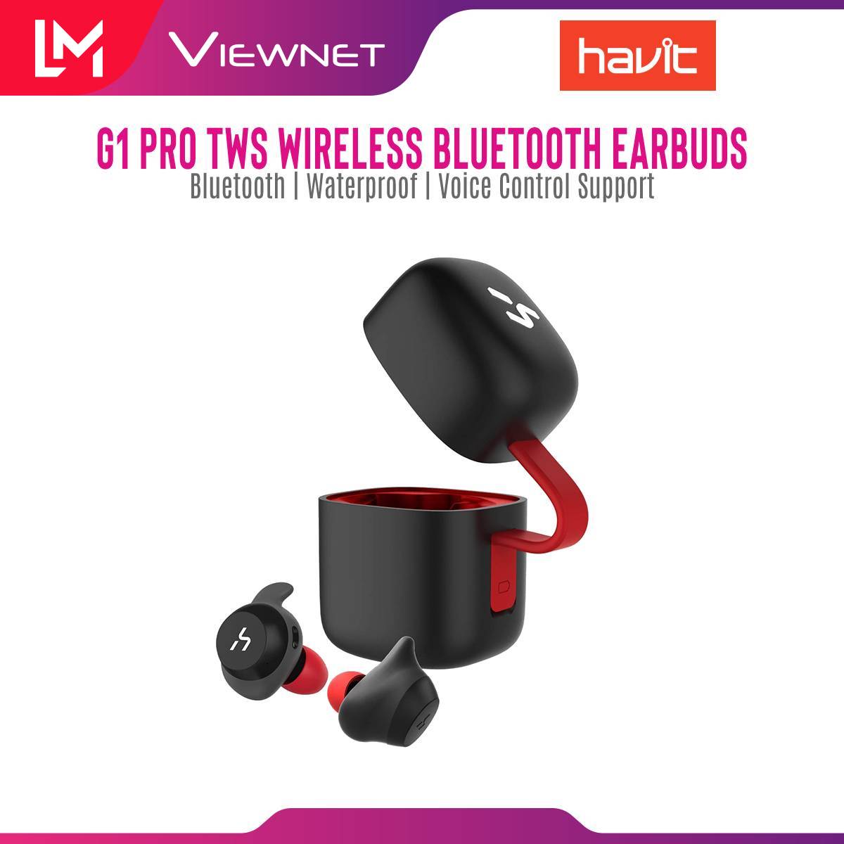 Havit G1 / G1 Pro IPX5 Waterproof TWS True Wireless Sports Bluetooth V5.0 Earphone Stereo ...