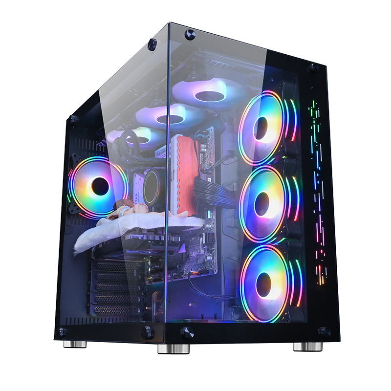 AZZA ATX Mid Tower Tempered Glass RGB Gaming Case ONYX 260 – White ...