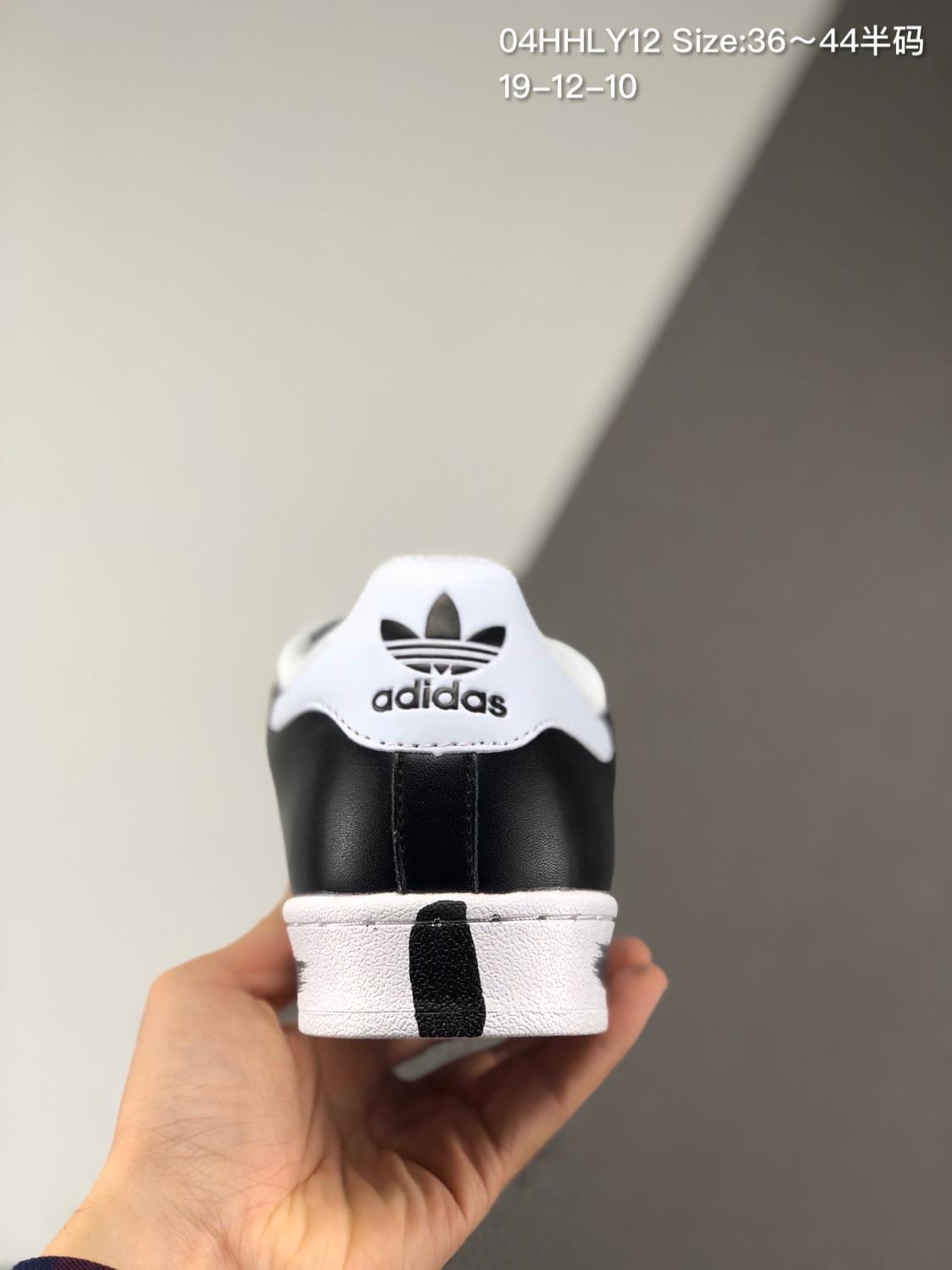 Adidas Superstar Sneakers Black and White running shoes outdoor shoes ...