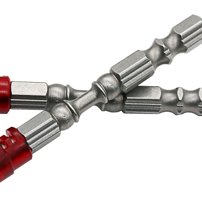 1/4" Screwdriver Bits Red Head Magnet Driver Hex Shank With Magnetizer ...