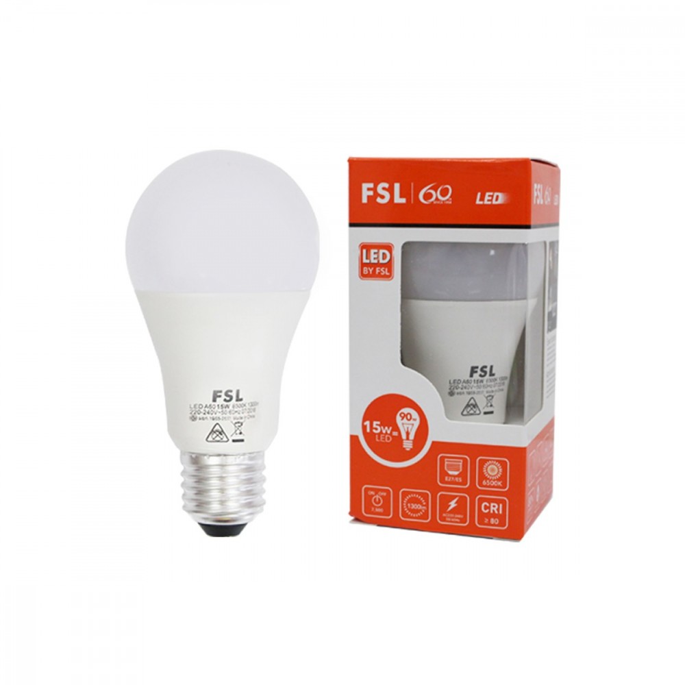 FSL หลอดประหยัดไฟ LED หลอด LED BULB 15W E27 Warm White หลอดประหยัดไฟแอล ...