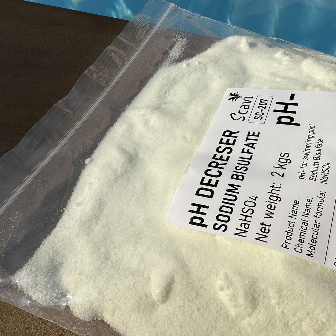 pH- for swimming pool 2 kg Sodium Bisulfate พีเอชลบ โซเดียมไบซัลเฟต NaHSO4 PH minus Pool ...