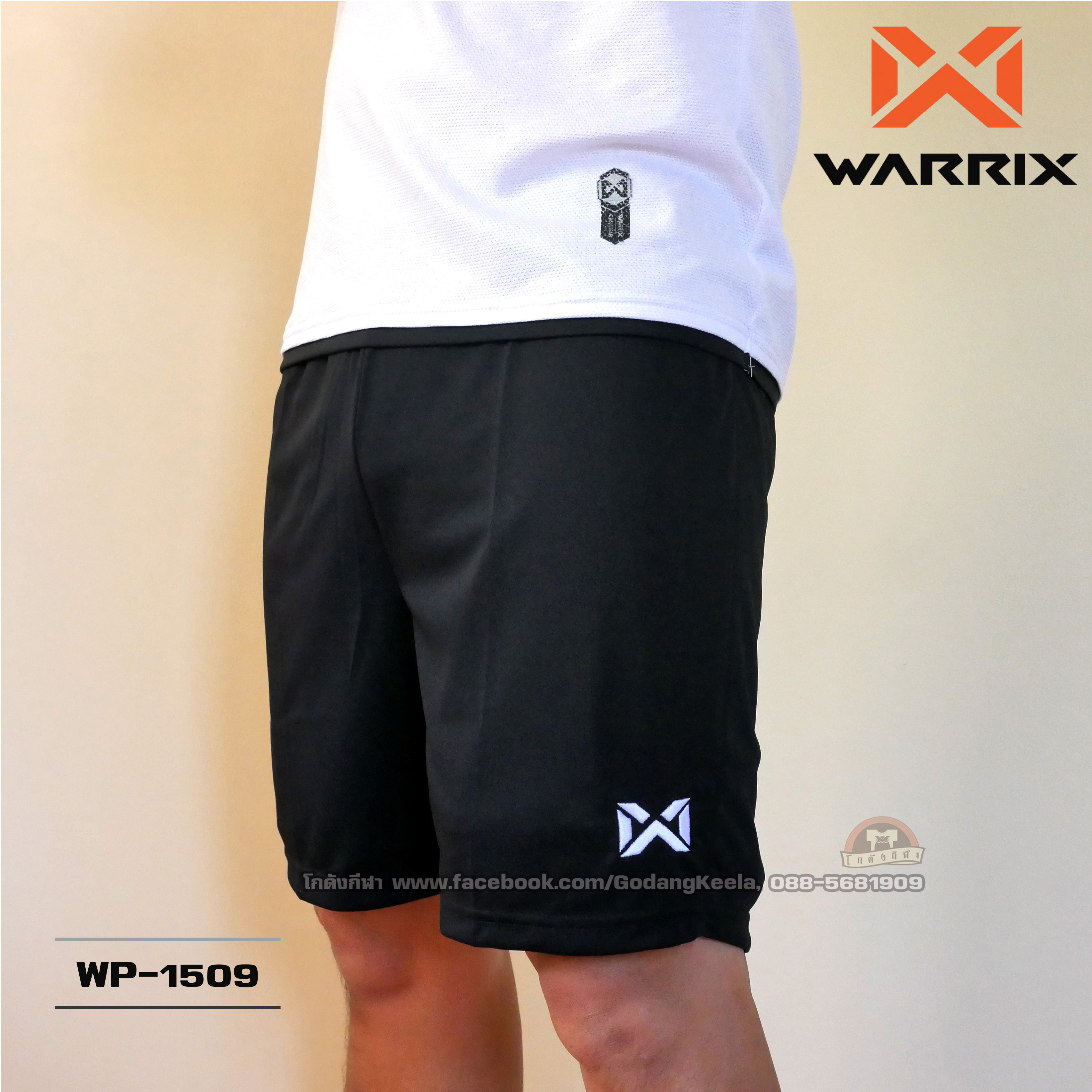 WARRIX กางเกงกีฬา กางเกงฟุตบอล WP-1509 สีดำ (AW) วาริกซ์ วอริกซ์ ของแท้ 100% - Godangkeela ...