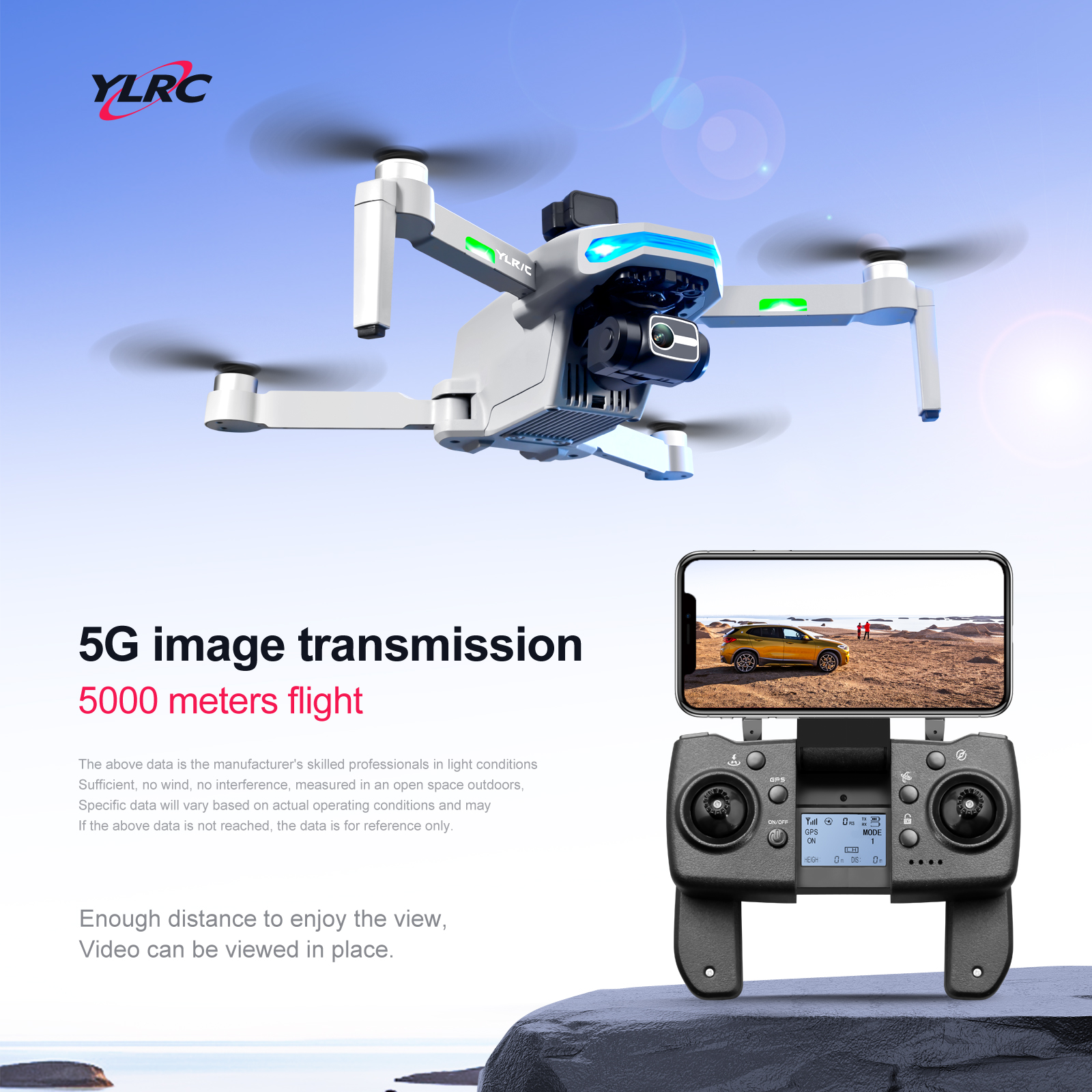 YLRC S135 GPS 5G WiFi FPV พร้อม 8K HD ESC Dual EIS Gimbal การหลีกเลี่ยงอุปสรรคด้วยเลเซอร์ 360 ...