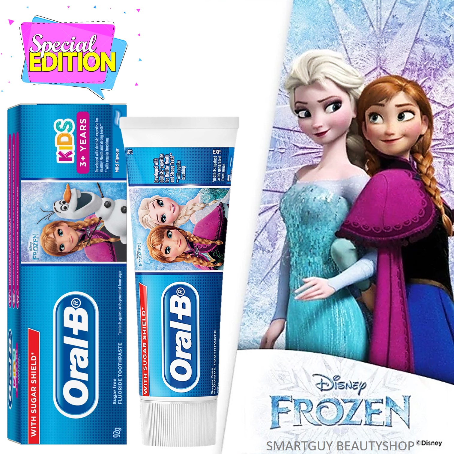 Oral B Kids 3+ Years Toothpaste Frozen ยาสีฟันออรัลบีสูตรสำหรับเด็กอายุ ...