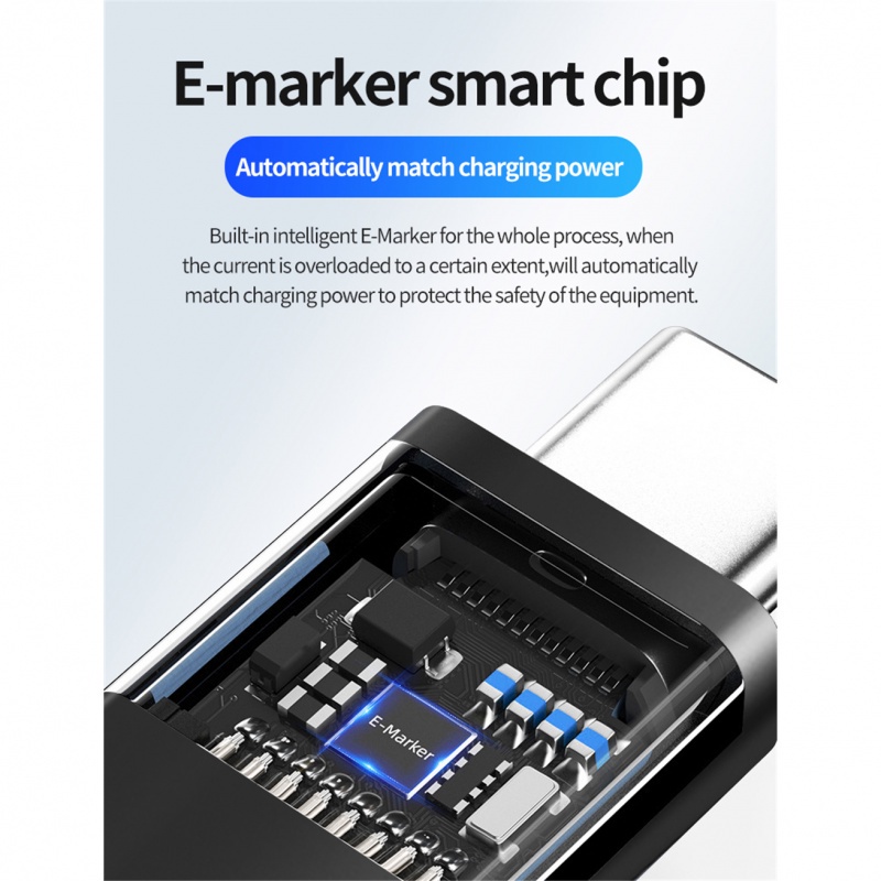 Coaxial 40Gbps Thunderbolt 4 สายเคเบิล USB4 Type C PD100W 5A 20V 8K USB-C ถ่ายโอนข้อมูล สําหรับ ...