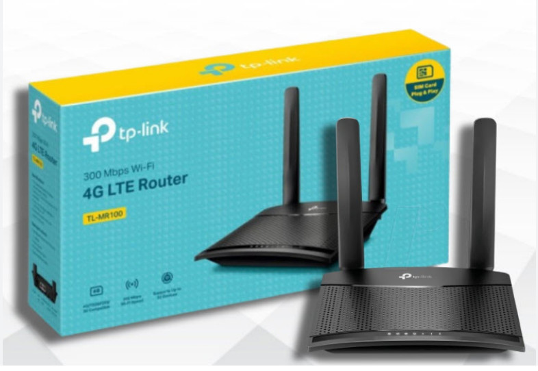 TP-Link 300 Mbps wireless N 4G LTE Router รุ่น TL-MR100 4G เราเตอร์ ...