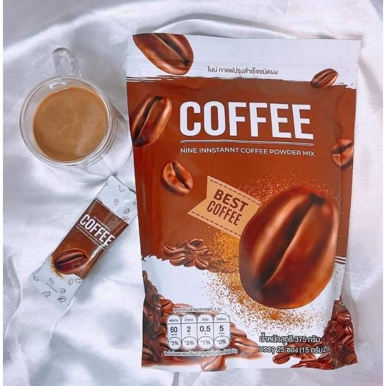 ไนน์ กาแฟ Nine Coffee มี 25 ซอง - มงลง ช้อป - ThaiPick