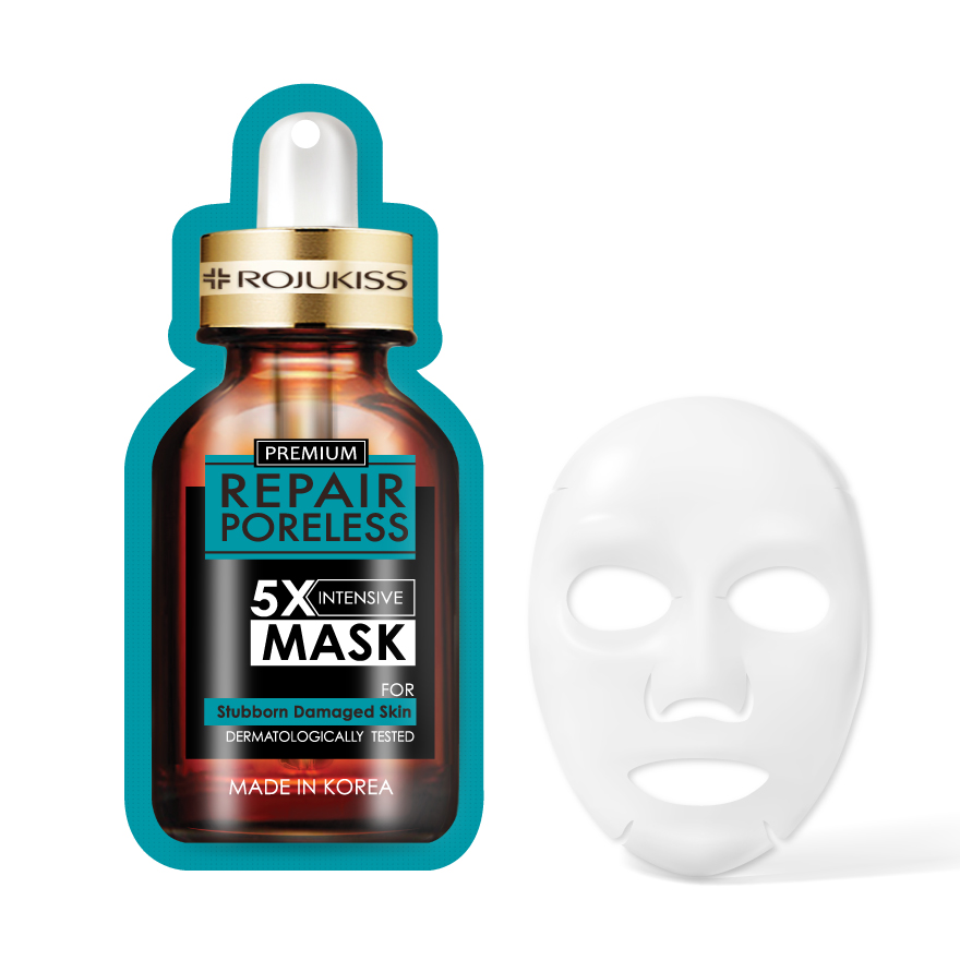 [ซื้อ 1 แถม 1] Rojukiss Repair Poreless 5x Intensive Mask 25ml โรจูคิส ...