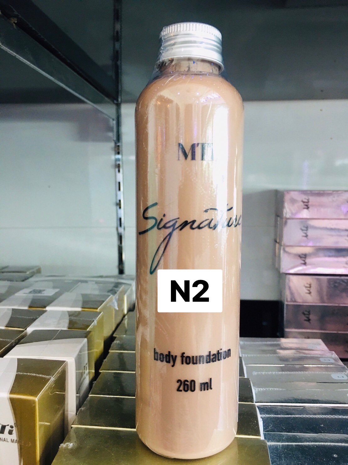 MTI Sign Collection BODY FOUNDATION เอ็มทีไอ รองพื้นตัว บอดี้ ขนาด 260ml.ขนาด 60ml - CM Health ...