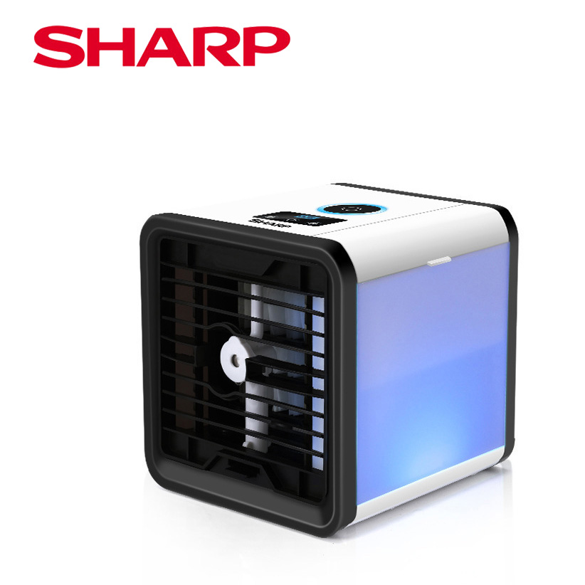SHARP พัดลมตั้งโต๊ะ พัดลมพกพาไฟฟ้าขนาดเล็ก พัดลมตั้งโต๊ะแบบชาร์จ USB แบบพกพา พัดลมตั้งโต๊ะระบาย ...