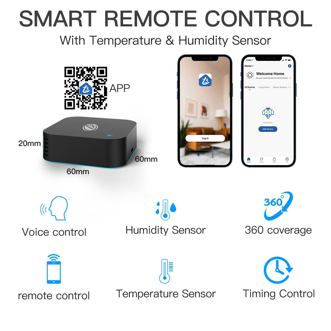 T3 Smart Remote Control รีโมทคอนโทรลอัจฉริยะ อุปกรณ์ควบคุม IR Remote ...