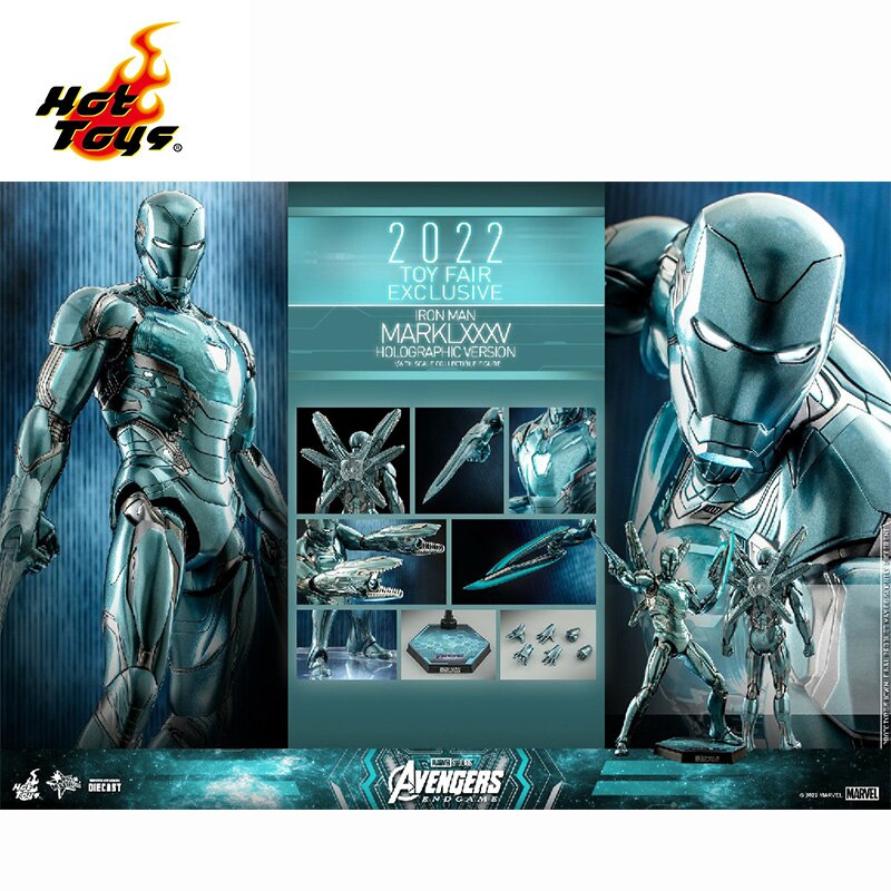 Hottoys HT 16 MMS646 Iron Man MK85 Holographic Version 2022 Toy Fair ...