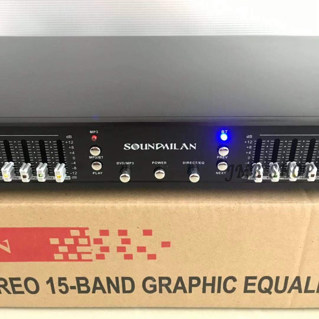 soundmilan อีคิว อีควอไลเซอร์ เครื่องปรับแต่งเสียง Bluetooth USB EQ Dual Channal 15 Band ...