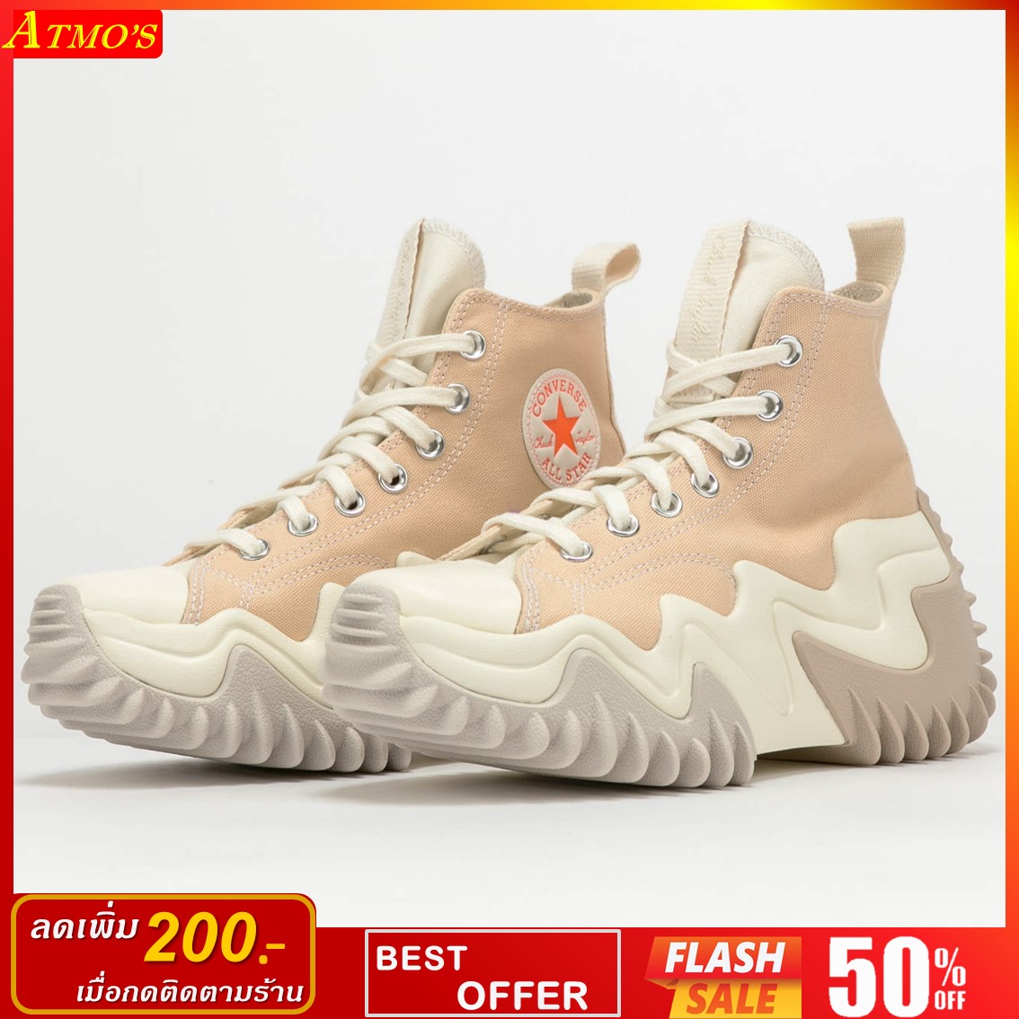 [[ลิขสิทธิ์แท้ ]] Converse Run Star Motion Canvas Platform - Hi - Light ...