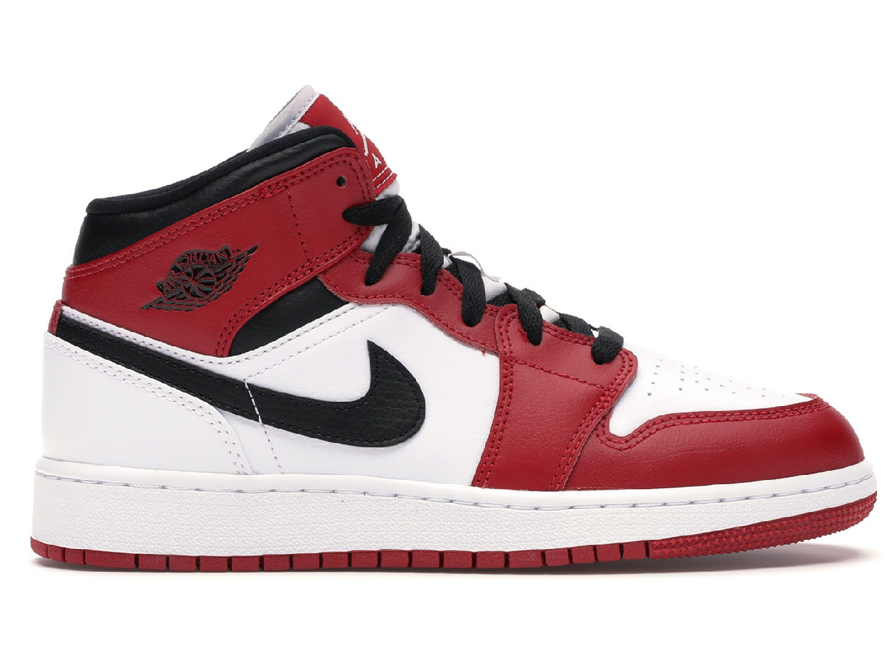 NicefeetTH -Nike Jordan 1 Mid Chicago 2020 (GS) - Nicefeet_TH - ThaiPick