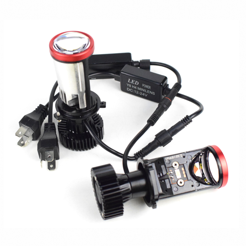 คู่ Led มินิโปรเจคเตอร์ รุ่น Y8 ขั้ว H4 RHD 30,000 ลูเมน สว่างมาก ...