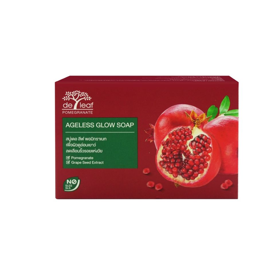 De Leaf Thanaka เดอ ลีฟ สบู่ ทานาคา/ สบู่ทับทิม 100 กรัม สบู่เดอลีฟ ทำ ...