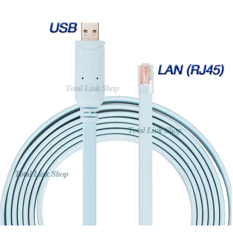 ส่งไวมากสายเคเบิ้ล USB to LAN Console สำหรับ Cisco Routers USB to RJ45 ...