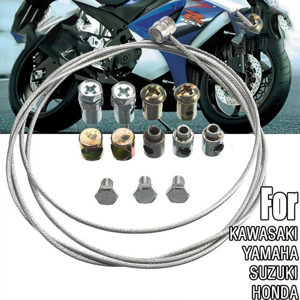 1 Set Of Universal Motorcycle Emergency Throttle Cable Kit W2T4 B0B5 ...